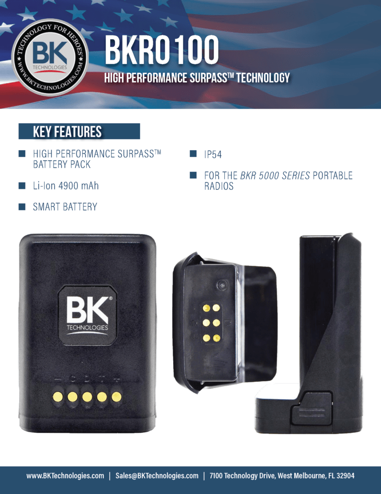 BKR5000 Portable Radio | P-25 Multi-Function